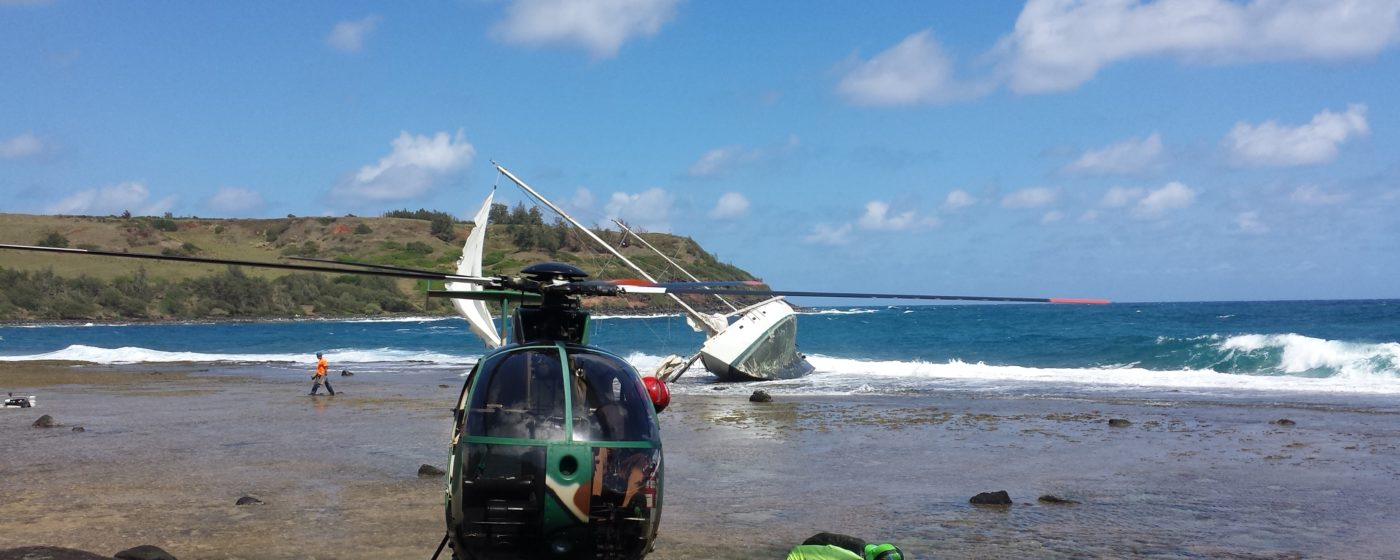 54 ft Ferrocement Salvage – Anahola Beach, Kauai | Sea Engineering, Inc